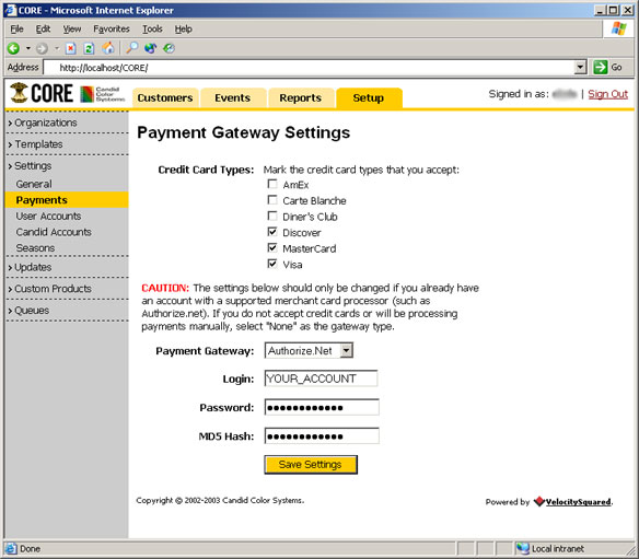 Recommended Settings